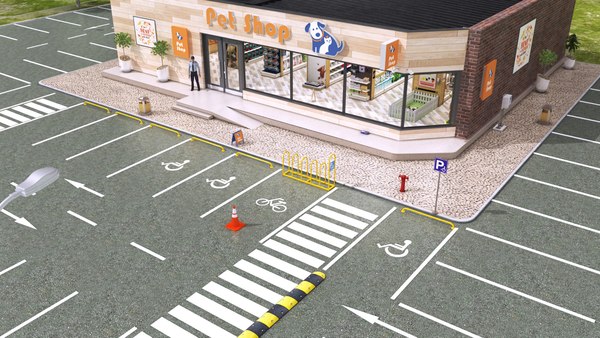 3D Mega Pet Shop Market model - TurboSquid 1796263