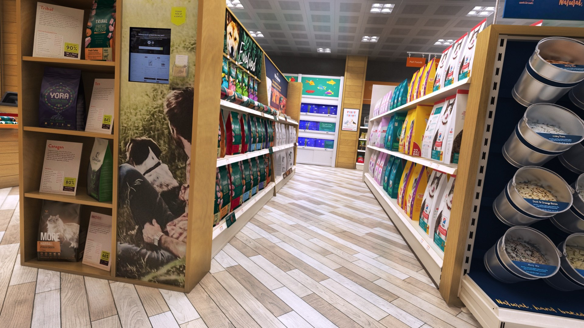 3D Mega Pet Shop Market model - TurboSquid 1796263