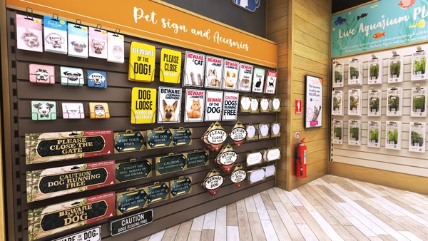 3D Mega Pet Shop Market model - TurboSquid 1796263