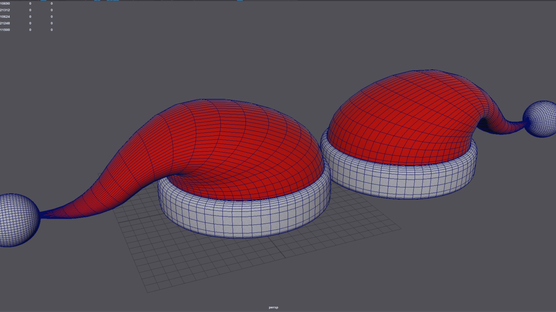 3D Santa Hat Pack Christmas Hat Collection PBR Texture Model ...