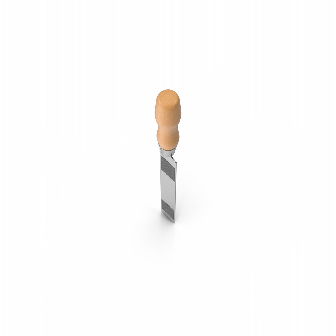 3D Flat File With Wooden Handle Model - TurboSquid 2149658