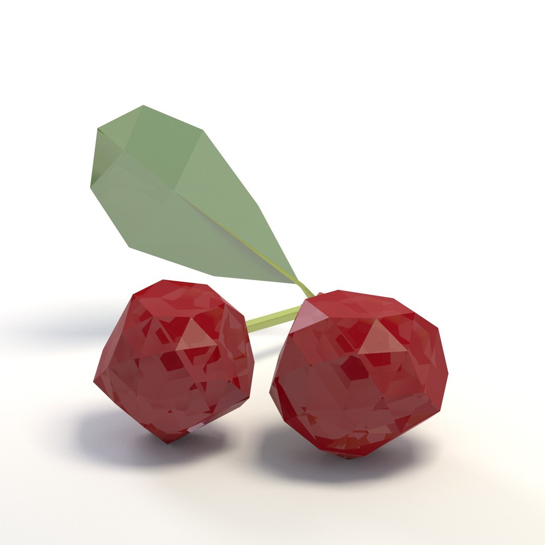 3D cherry cartoon model - TurboSquid 1275938