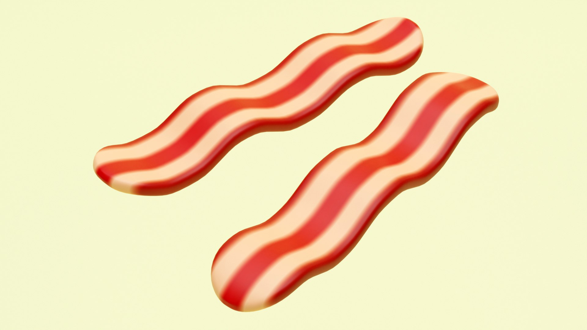 3D Model Emoji Bacon 001 - TurboSquid 2261152