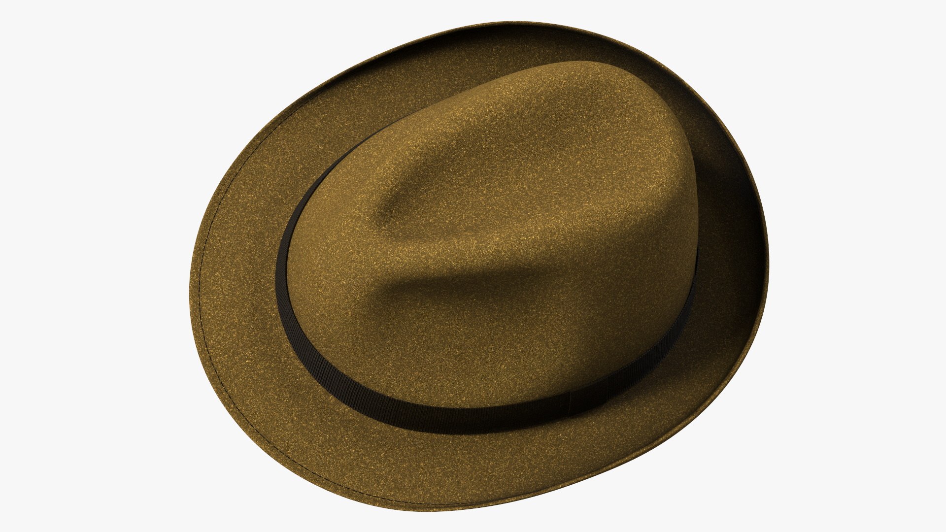 3D Brown Fedora Model - TurboSquid 2145565