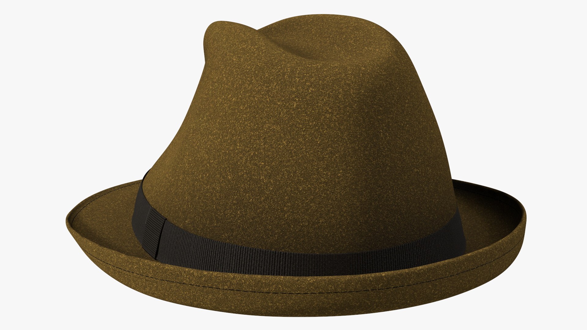 3D Brown Fedora Model - TurboSquid 2145565