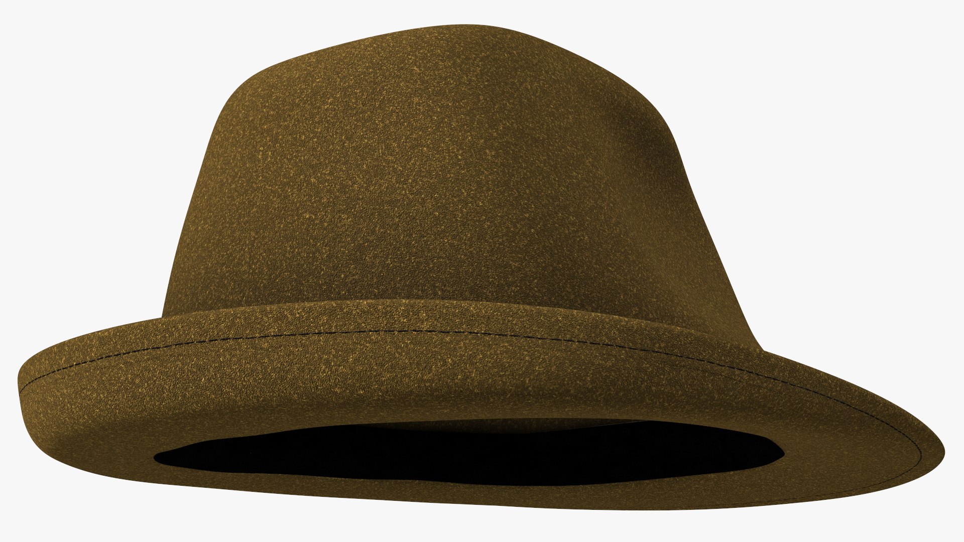 3D Brown Fedora Model - TurboSquid 2145565