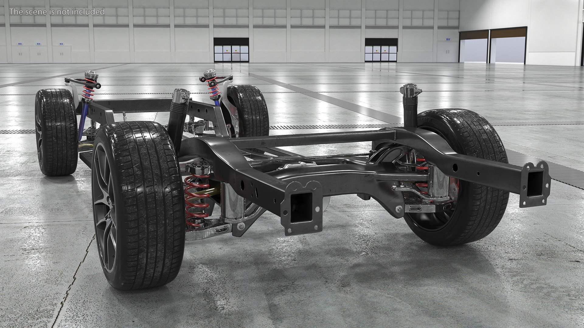 3D Model Car Chassis With Suspension And Wheels - TurboSquid 2202013