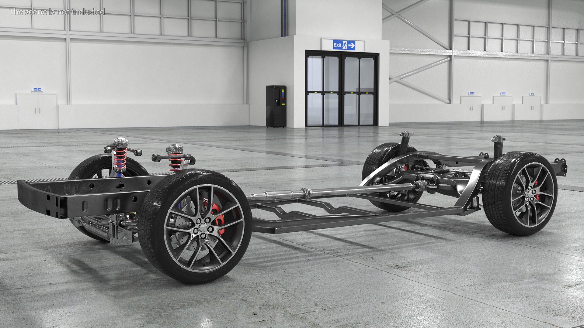 3D Model Car Chassis With Suspension And Wheels - TurboSquid 2202013