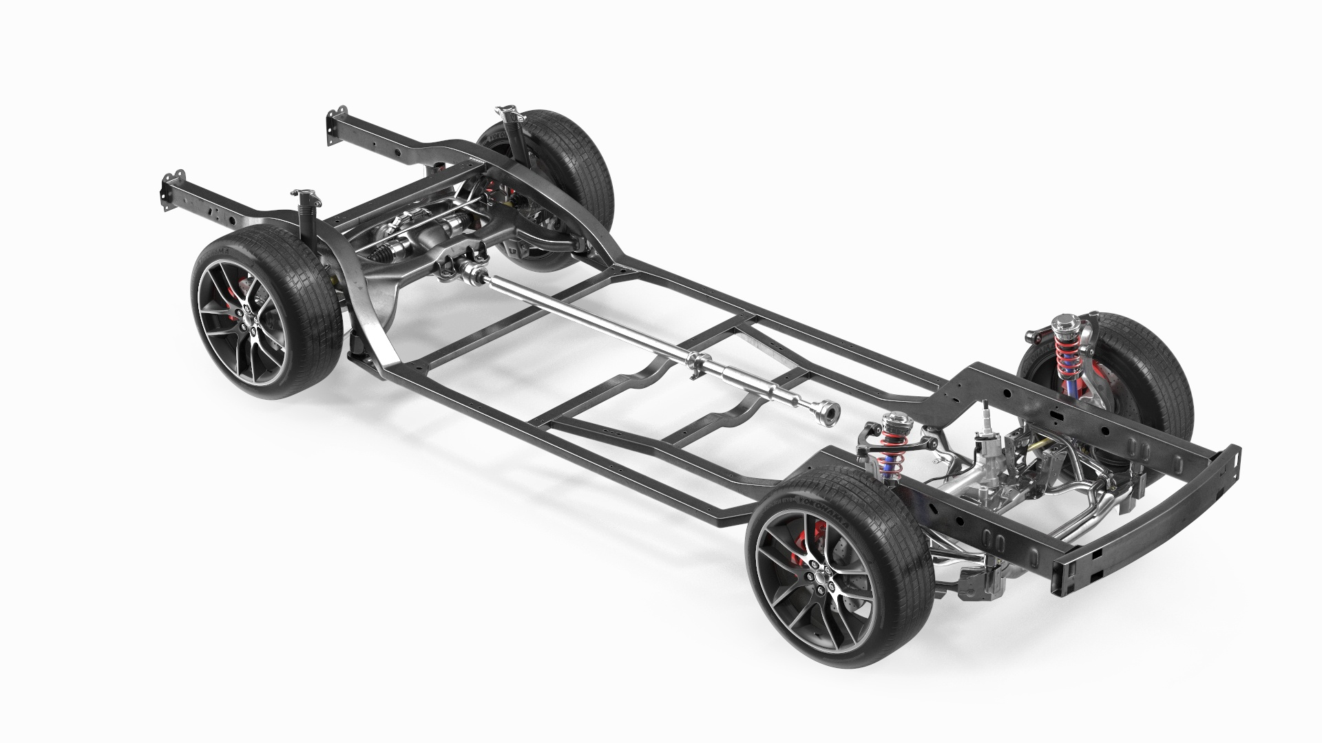 3D Model Car Chassis With Suspension And Wheels - TurboSquid 2202013