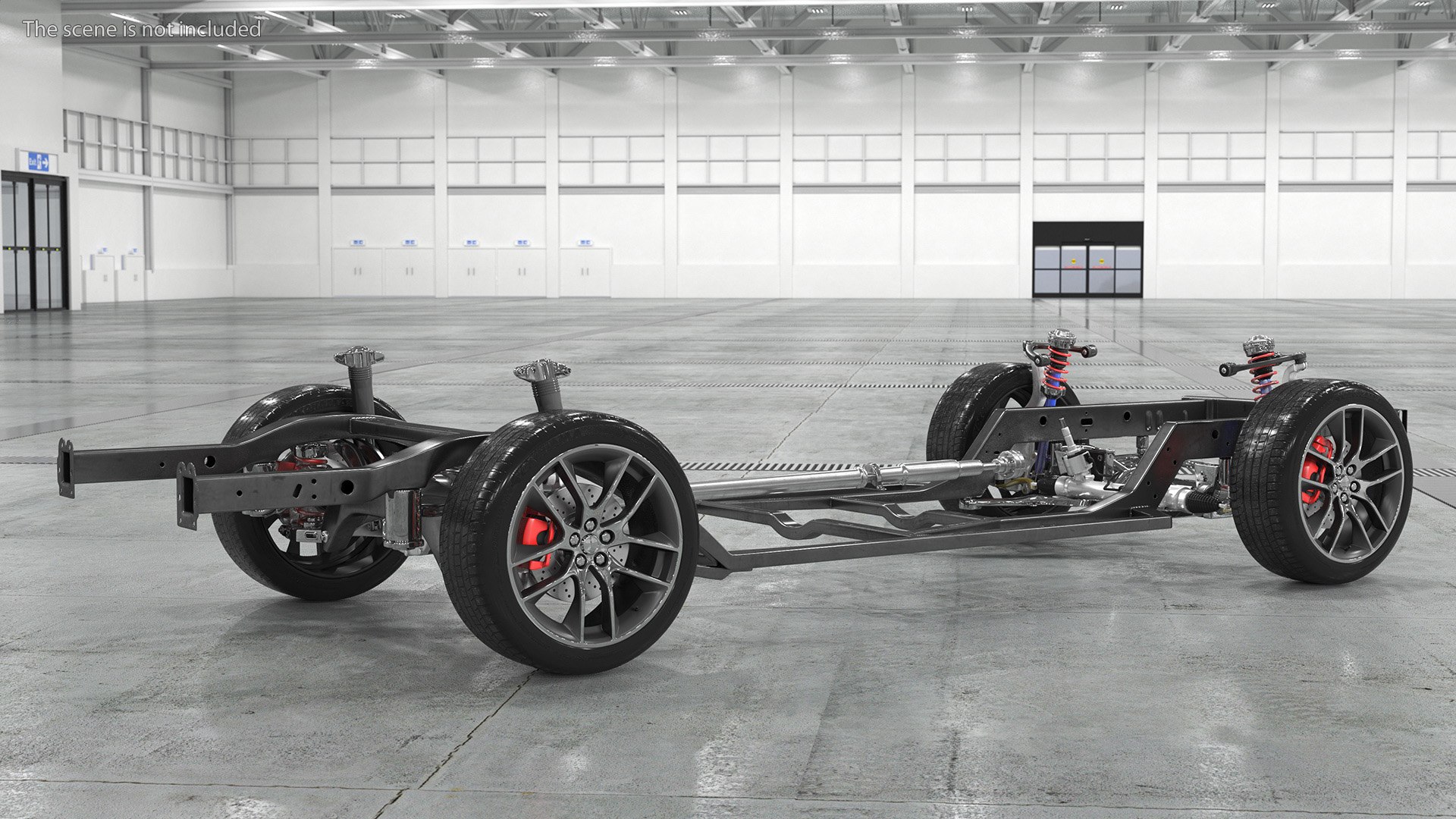 3D Model Car Chassis With Suspension And Wheels - TurboSquid 2202013