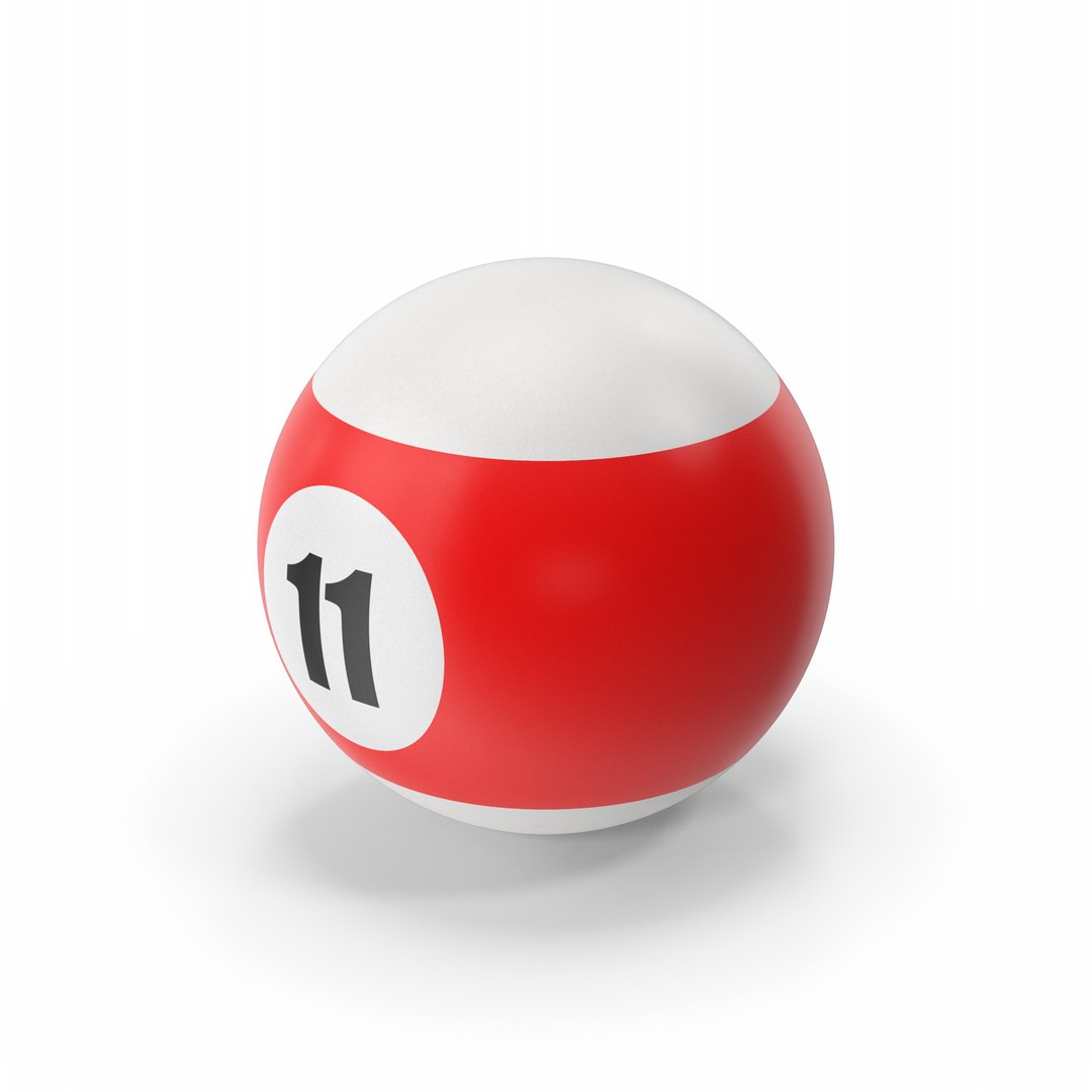 3D Pool And Snooker Ball 11 Model - TurboSquid 2195044