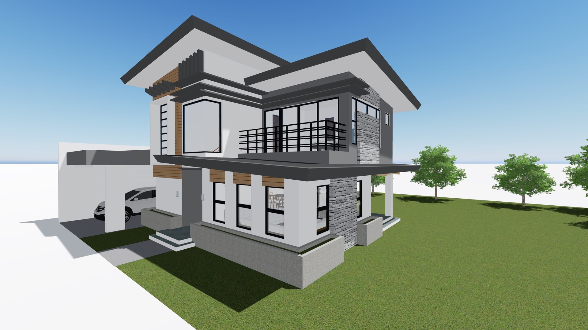 3D Modern House - TurboSquid 2172211