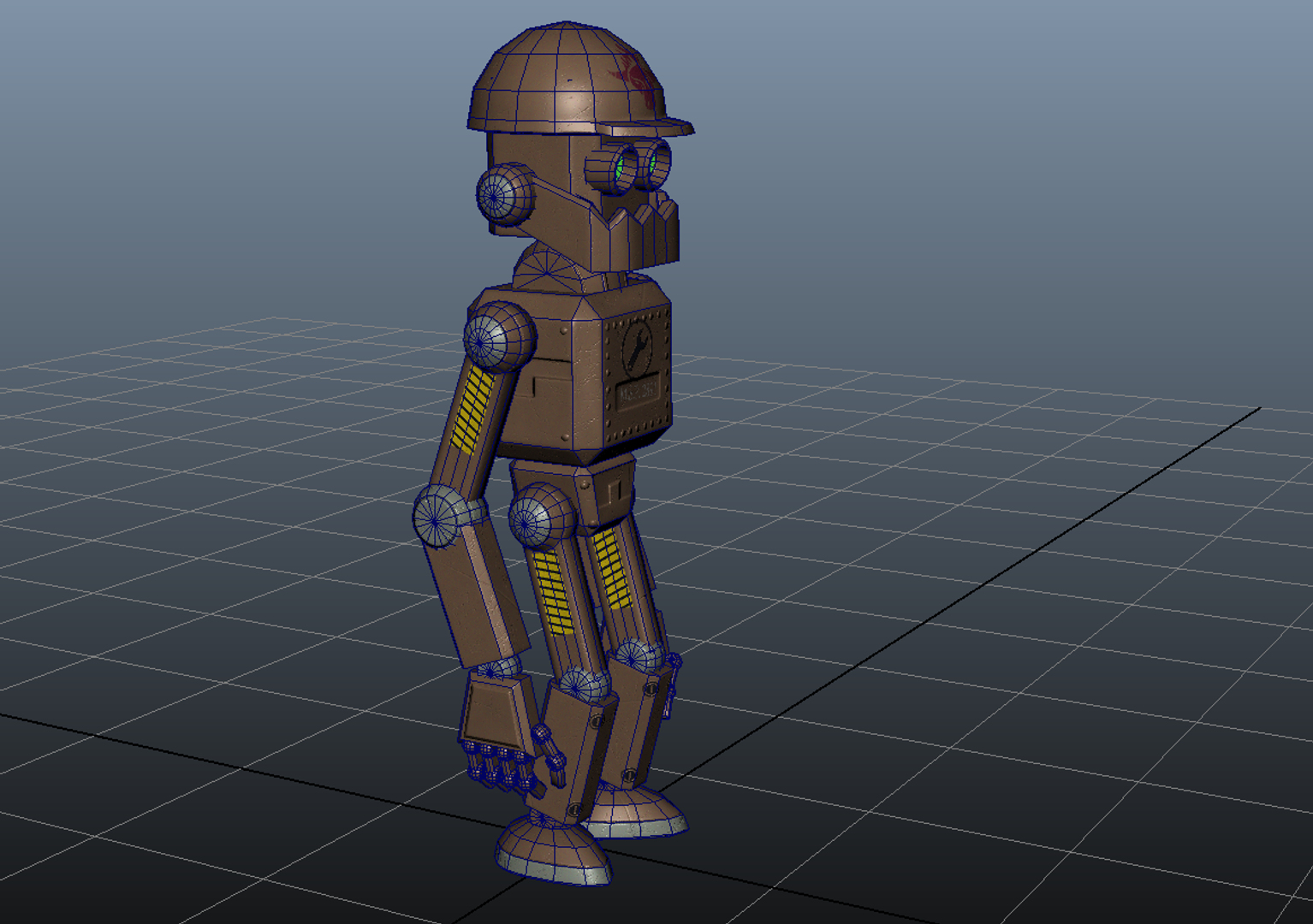 Steampunk robot 3D - TurboSquid 1271341