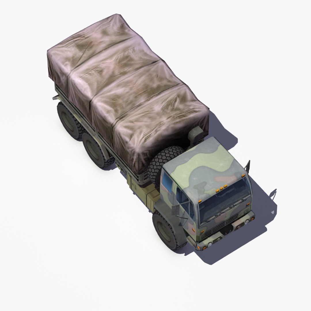 3d M1083 Army Truck Mtv Model