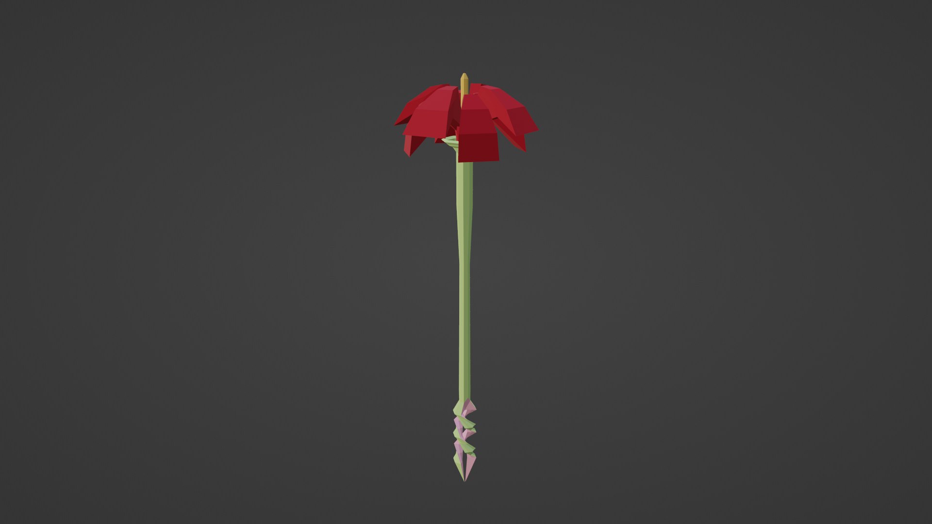 LOW POLY Flower Staff 3D Model - TurboSquid 2132029