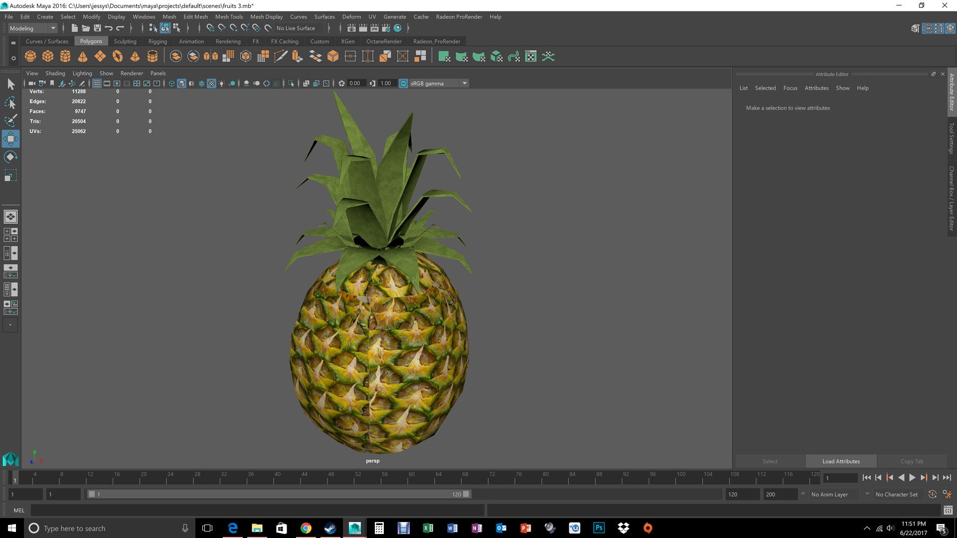 Pineapple Model - TurboSquid 1170693