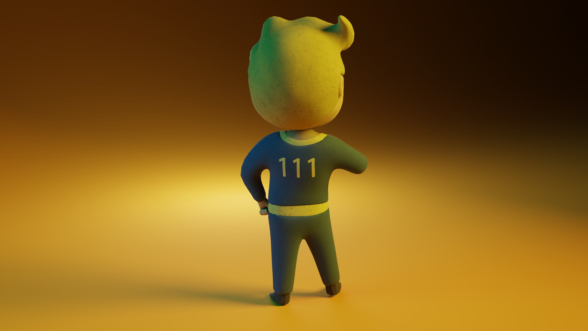 Vault Boy 3D Model - TurboSquid 2211999