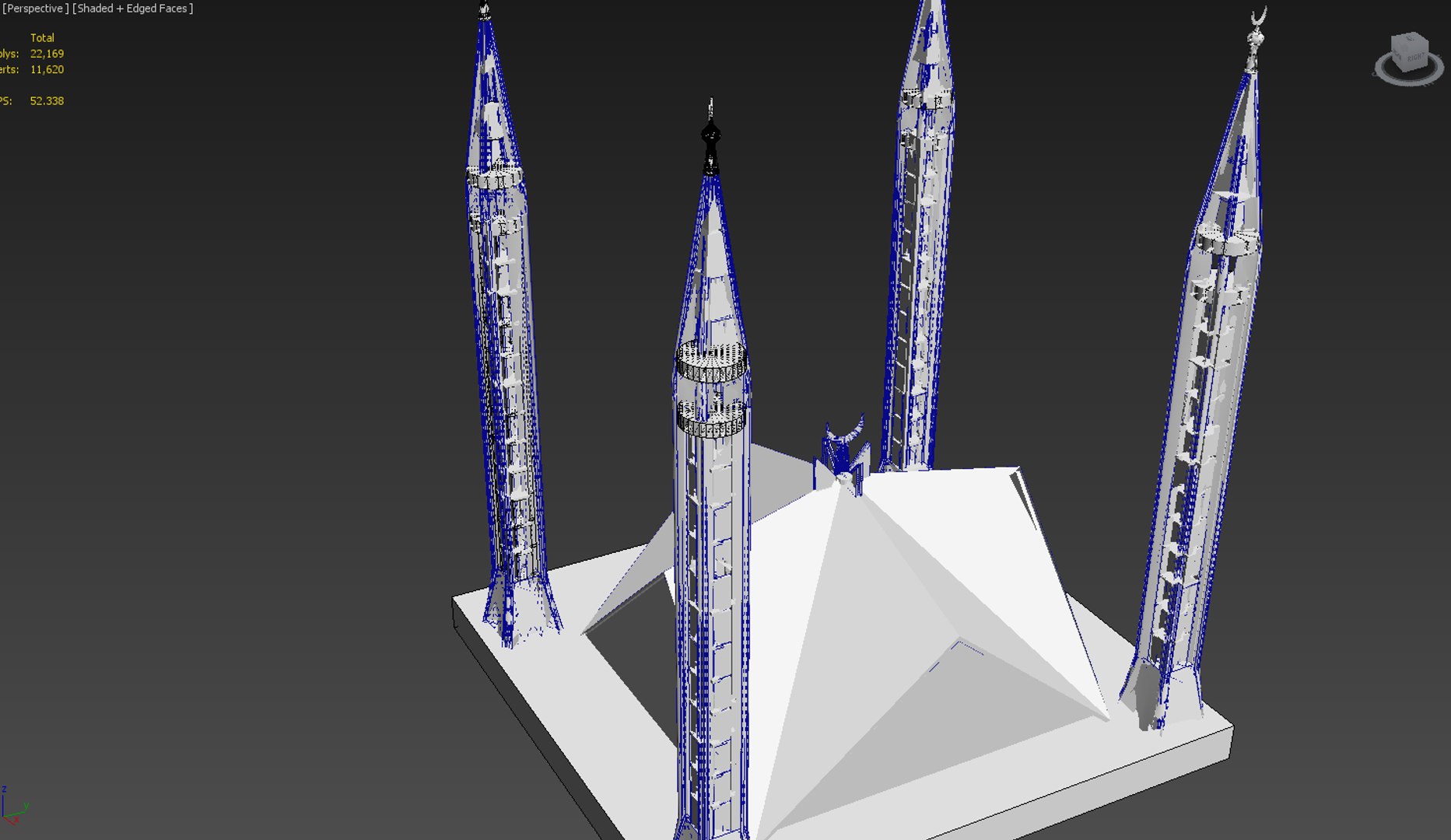 3D Mosque Faisal Model - TurboSquid 1294575