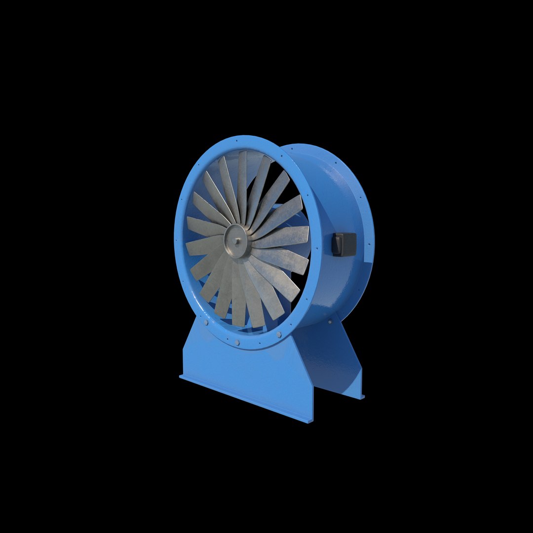 3D Axial Flow Fan 3D Model - TurboSquid 2331802