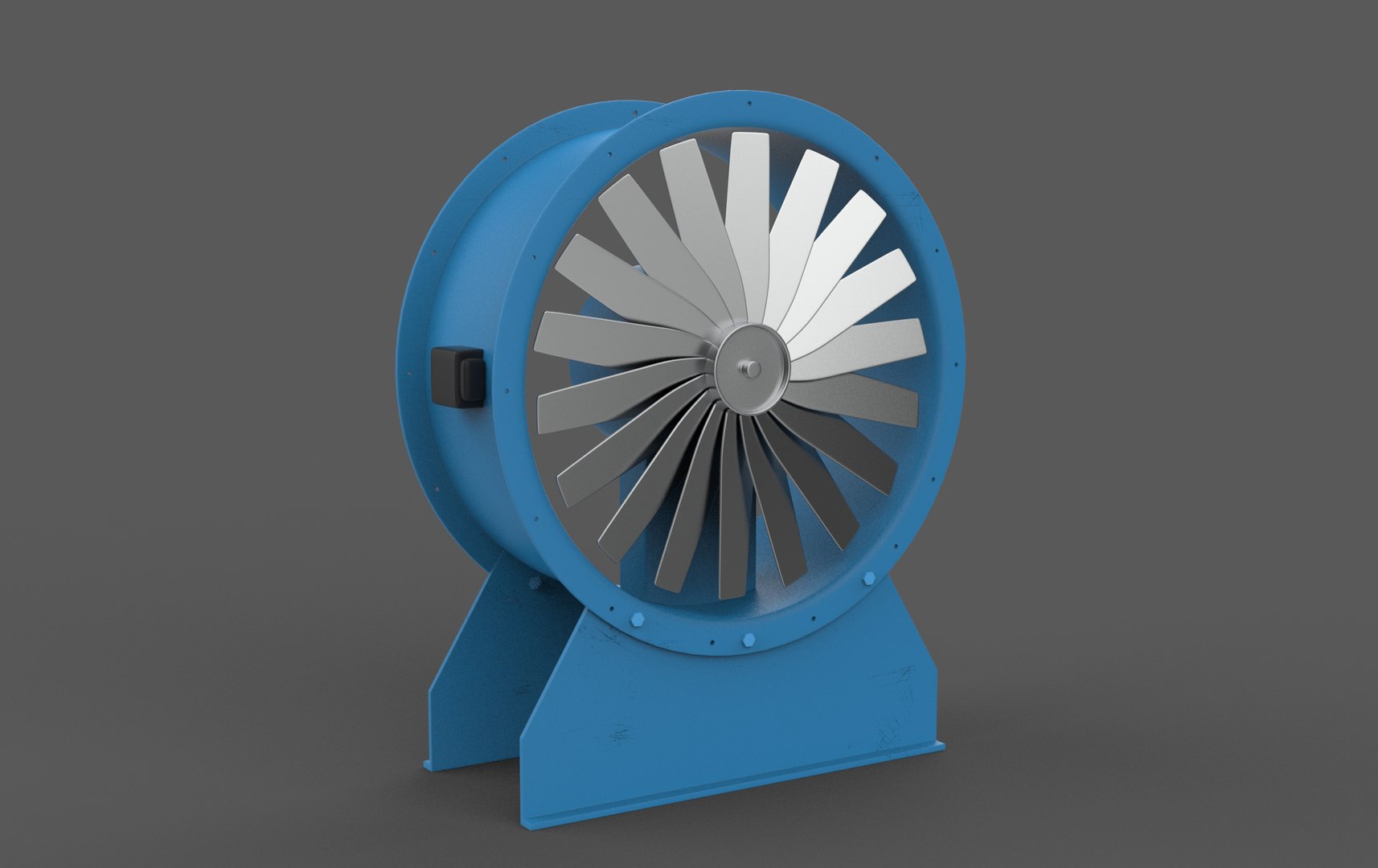 3D Axial Flow Fan 3D Model - TurboSquid 2331802