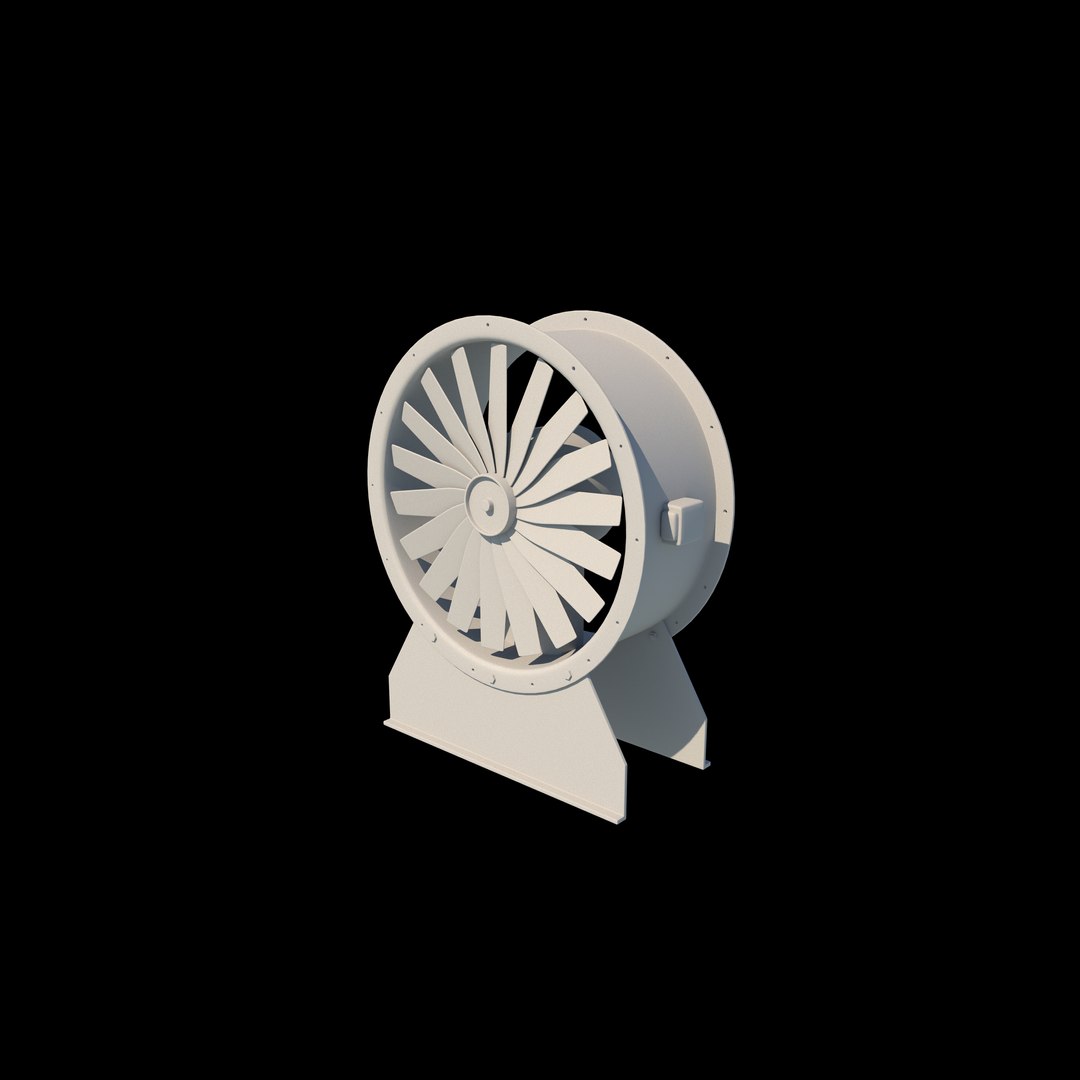 3D Axial Flow Fan 3D Model - TurboSquid 2331802
