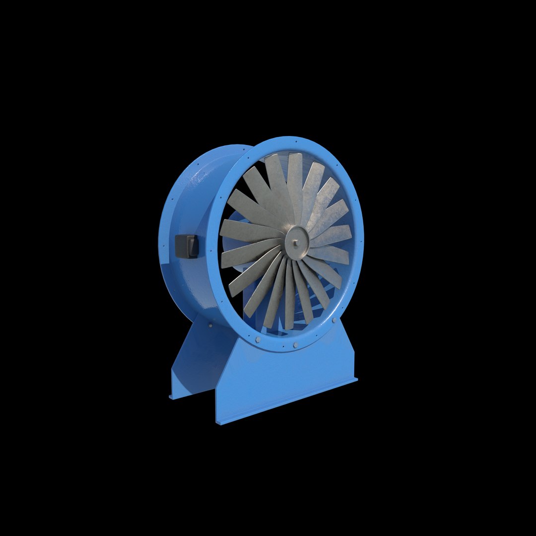 3D Axial Flow Fan 3D Model - TurboSquid 2331802