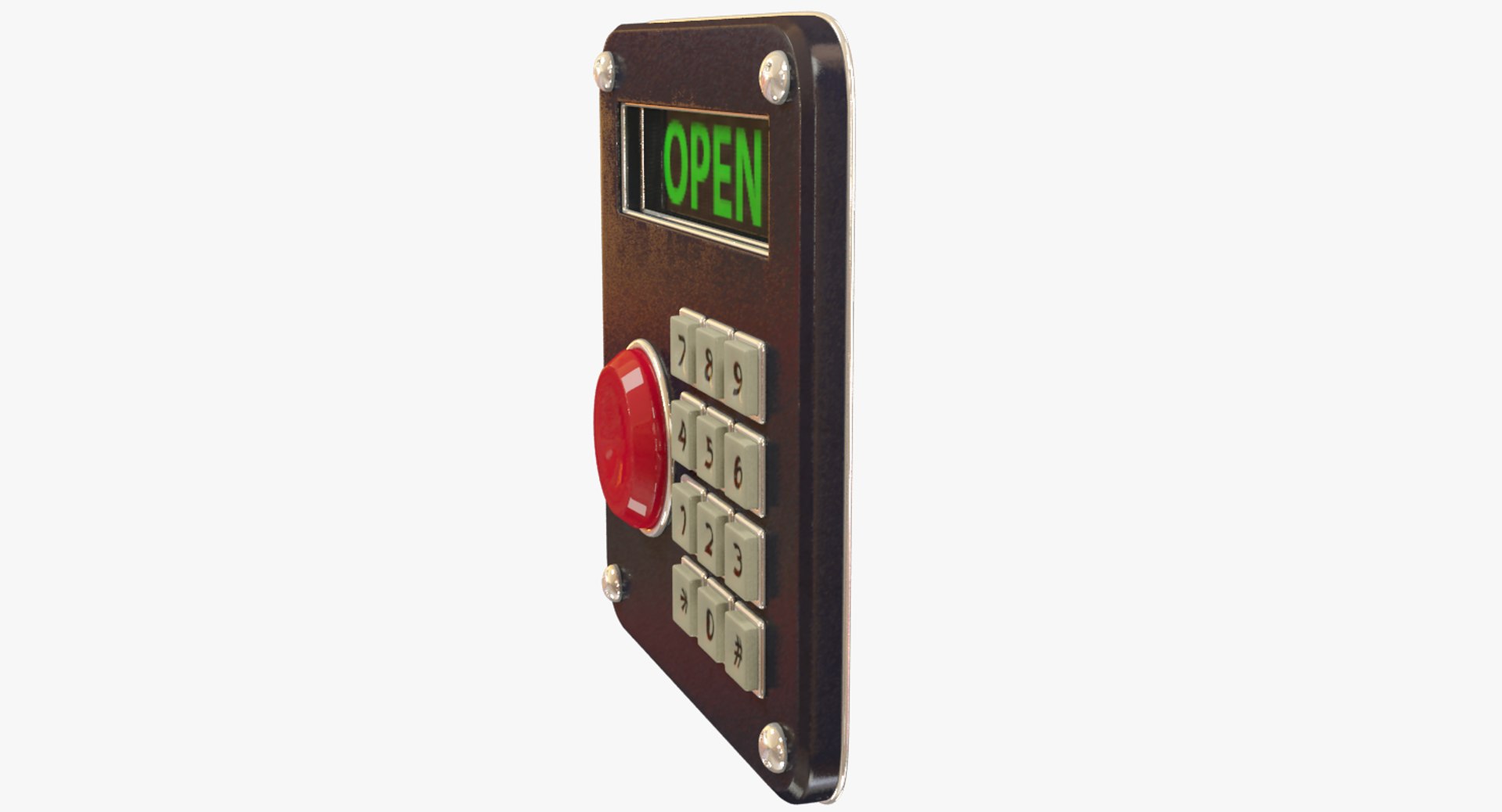 3D Keypad Lock Model - TurboSquid 1354075