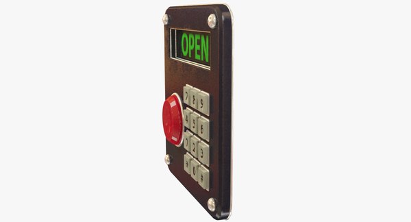 3D keypad lock model - TurboSquid 1354075