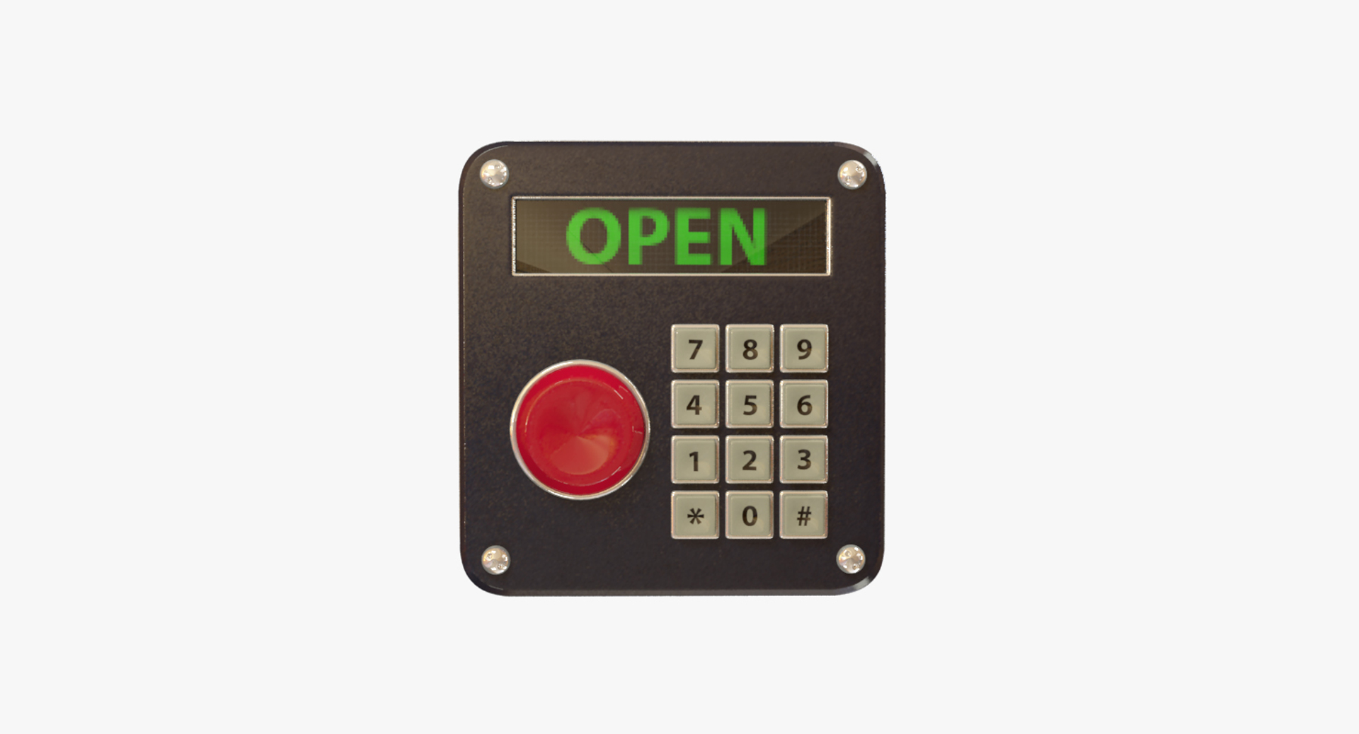 3D Keypad Lock Model - TurboSquid 1354075