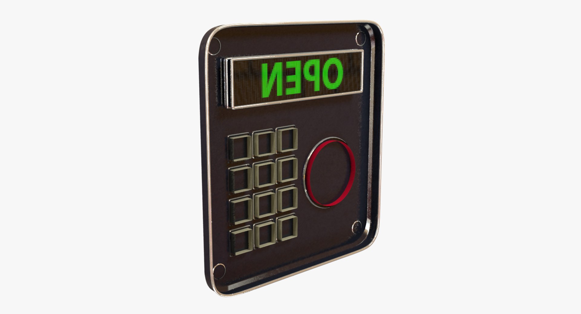 3D Keypad Lock Model - TurboSquid 1354075