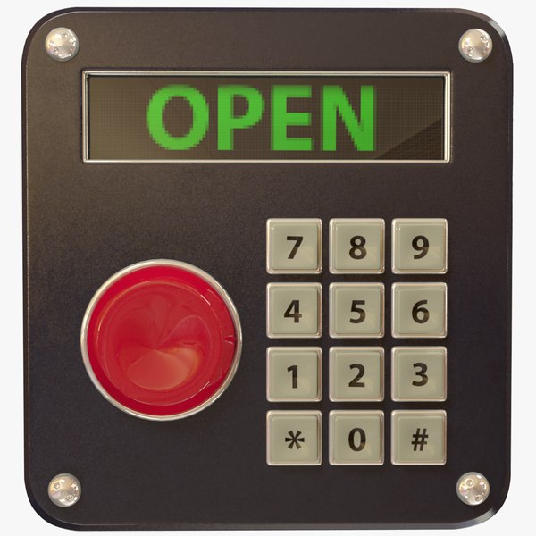 3D keypad lock model - TurboSquid 1354075