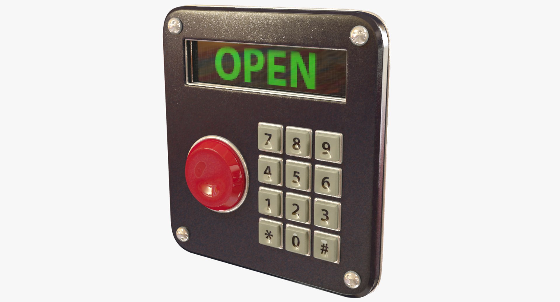 3D Keypad Lock Model - TurboSquid 1354075