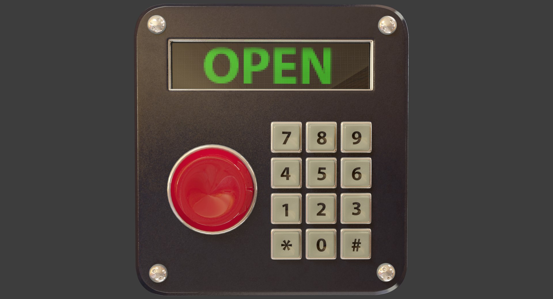 3D Keypad Lock Model - TurboSquid 1354075