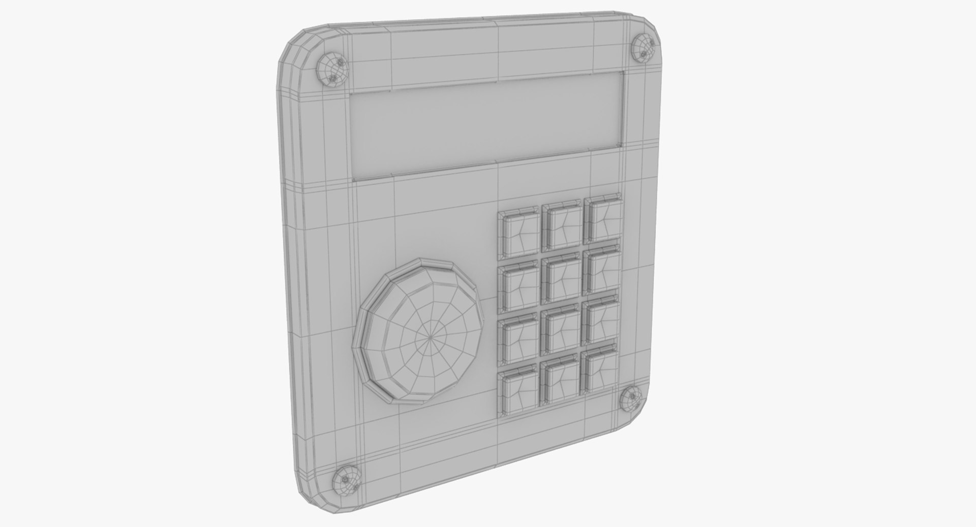 3D Keypad Lock Model - TurboSquid 1354075