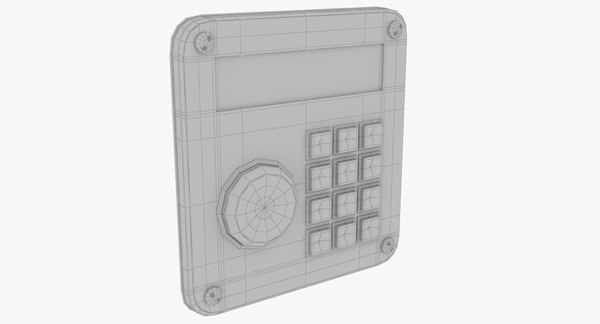 3D keypad lock model - TurboSquid 1354075