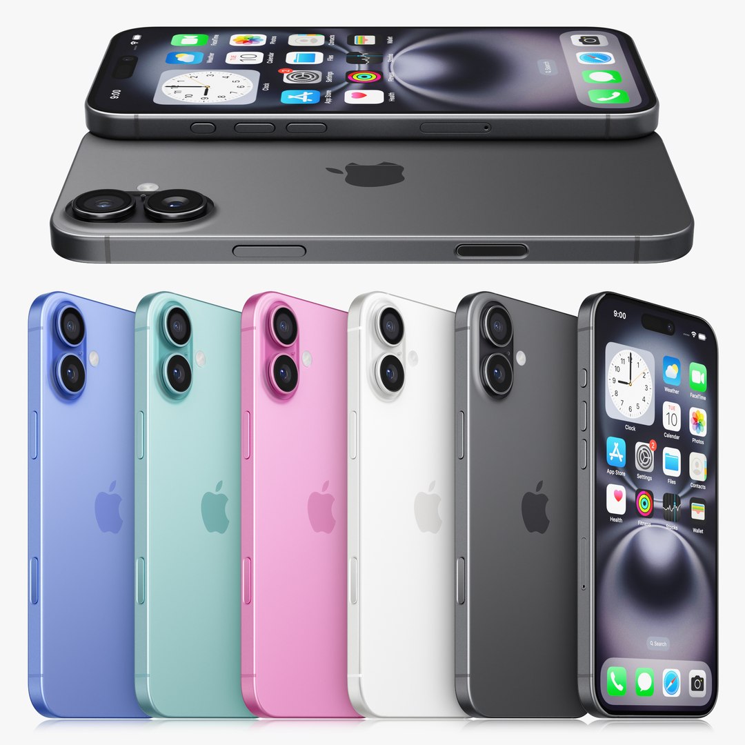 Apple IPhone 16 Plus All Colors 3D - TurboSquid 2289724