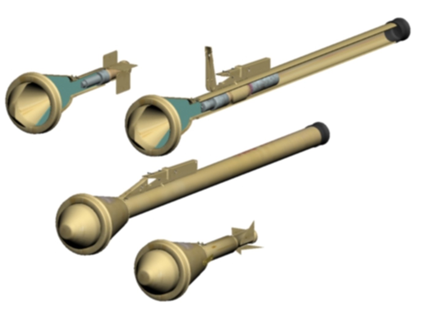 3d model wwii german panzerfaust 60