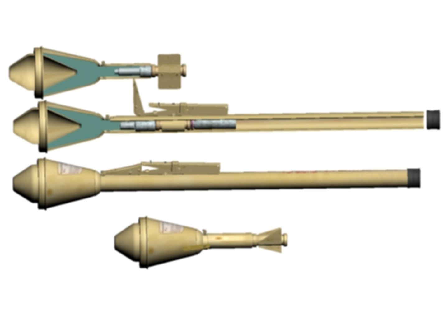 3d model wwii german panzerfaust 60