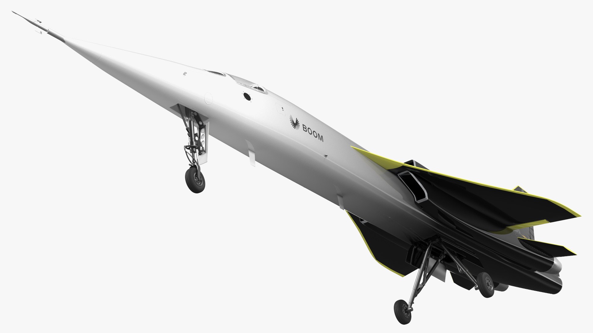 3D Experimental Supersonic Aircraft Boom XB-1 Rigged For Cinema 4D ...