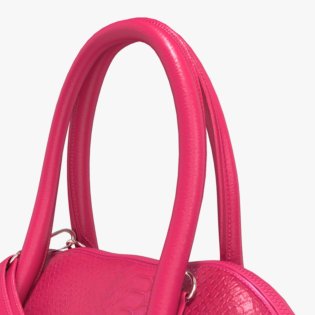 Pink Colour Women Hand Bag Model - TurboSquid 1989798