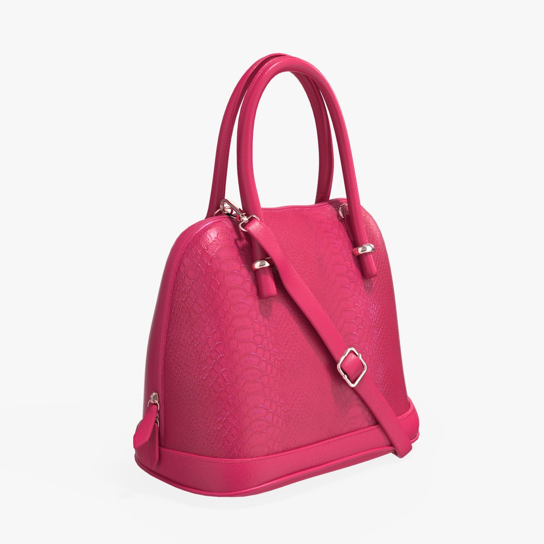 Pink Colour Women Hand Bag Model - TurboSquid 1989798