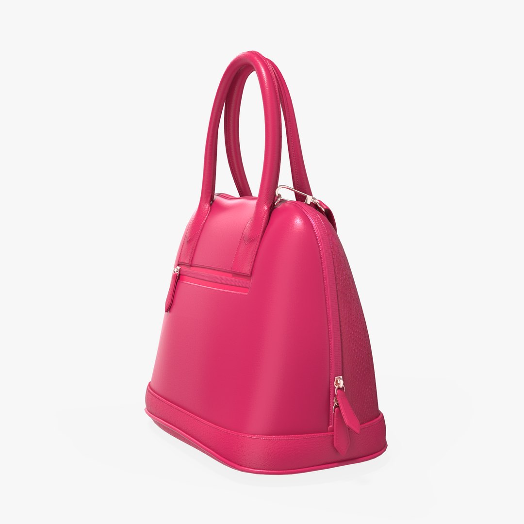 Pink Colour Women Hand Bag Model - TurboSquid 1989798