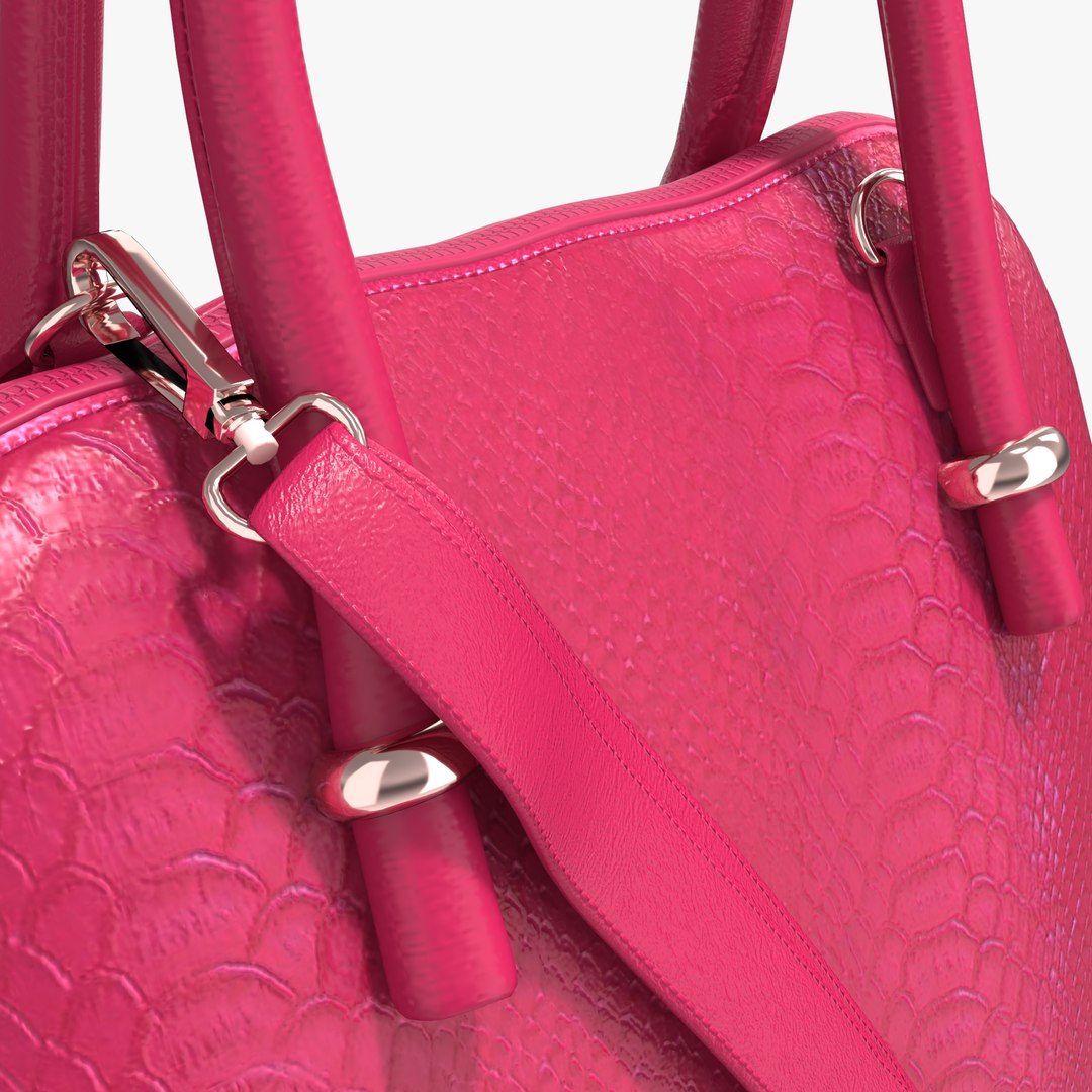 Pink Colour Women Hand Bag Model - TurboSquid 1989798