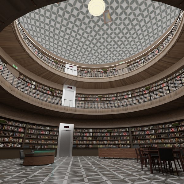 Library Interior model - TurboSquid 1977368
