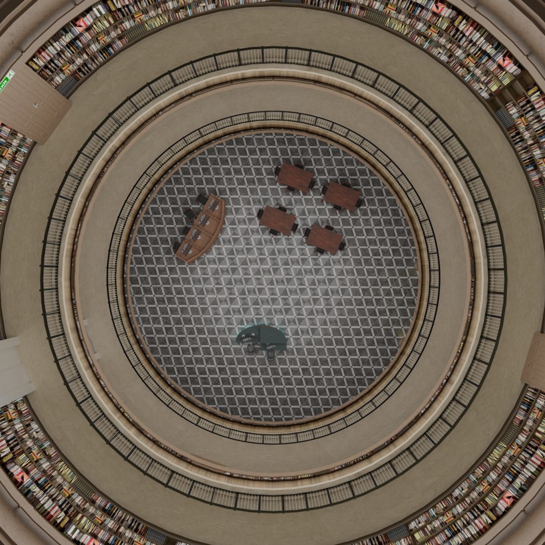 3D Public Library Interior - TurboSquid 1559613