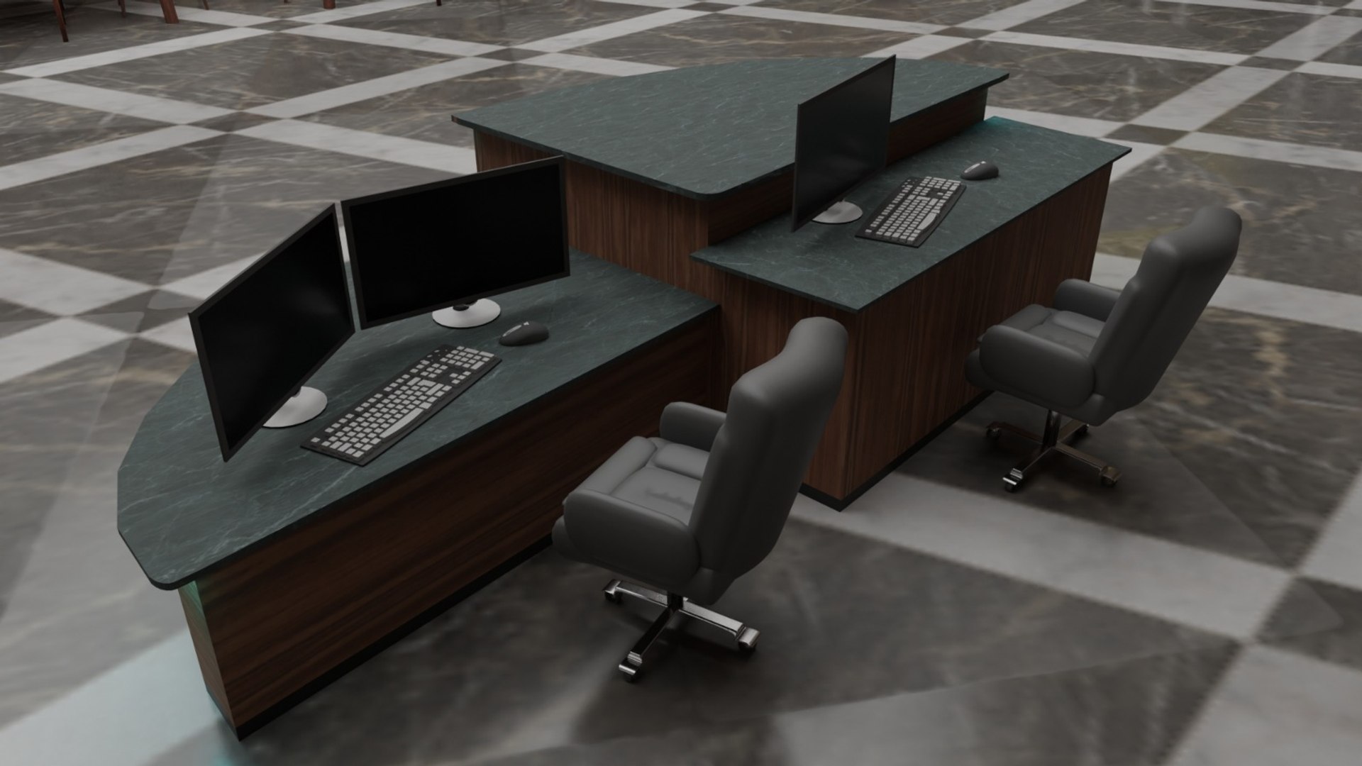 3D Public Library Interior - TurboSquid 1559613