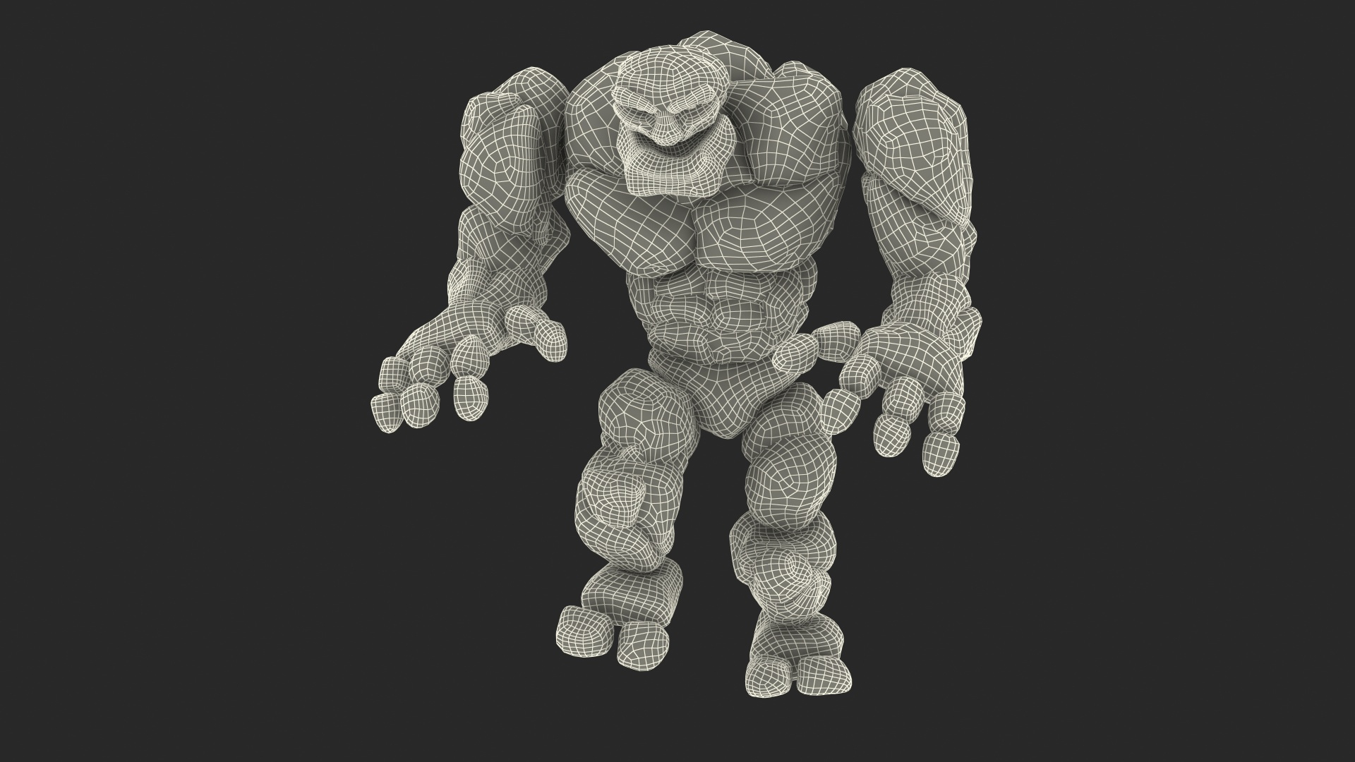 3D Brown Stone Golem Character Walking Pose - TurboSquid 1960941