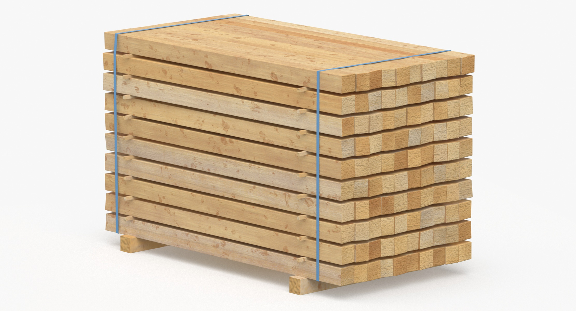 3D Model Cargo Timber Short Single And Stacked - TurboSquid 1978290