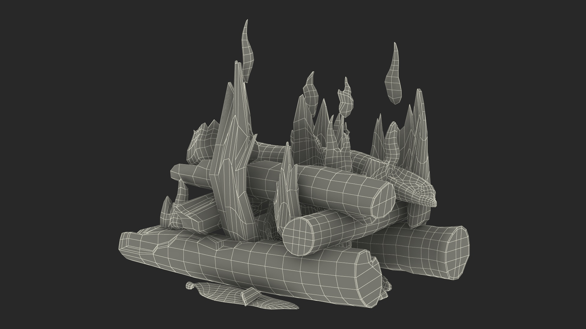 3D Wood Fire And Embers Model - TurboSquid 2262513