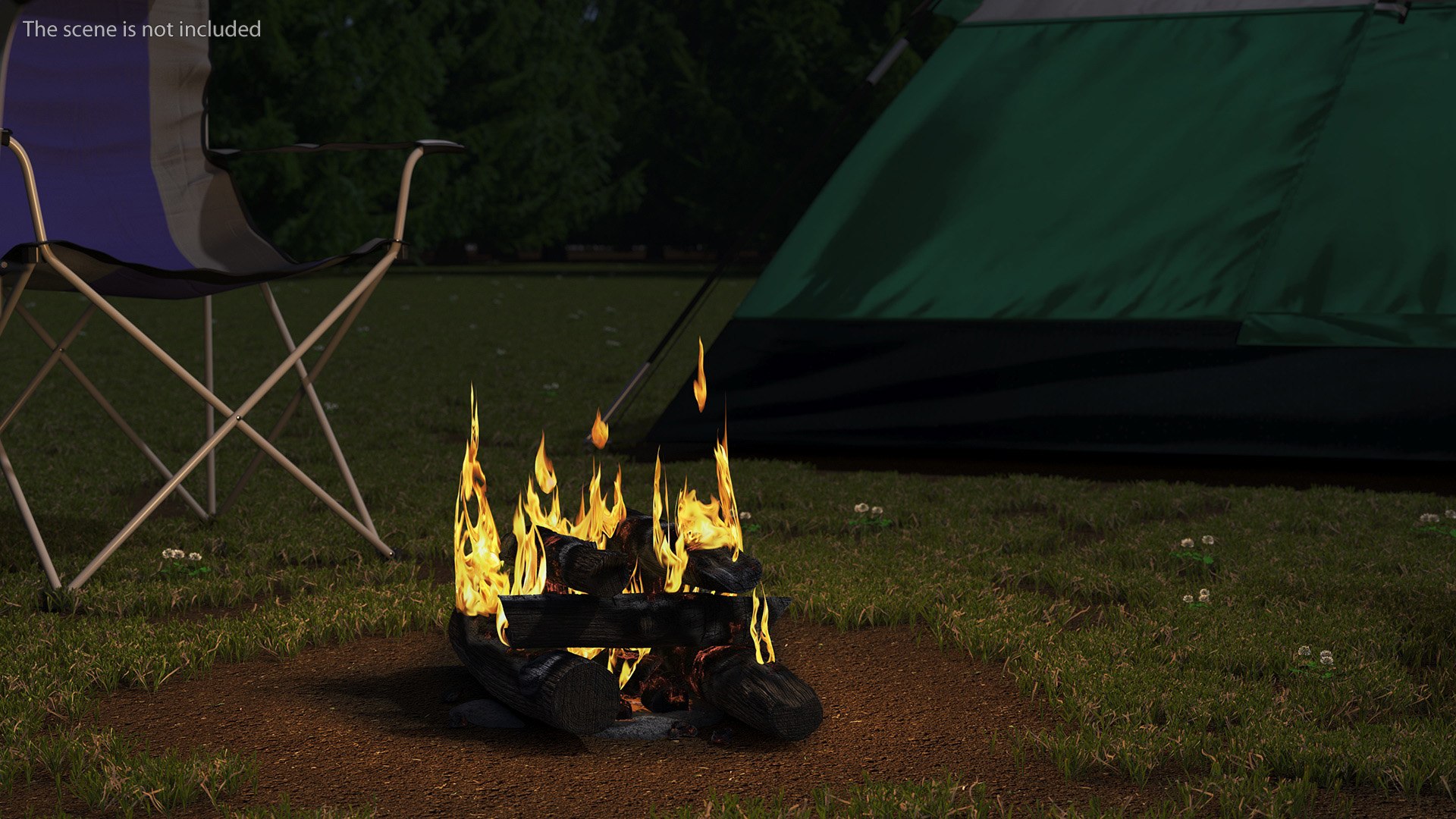 3D Wood Fire And Embers Model - TurboSquid 2262513